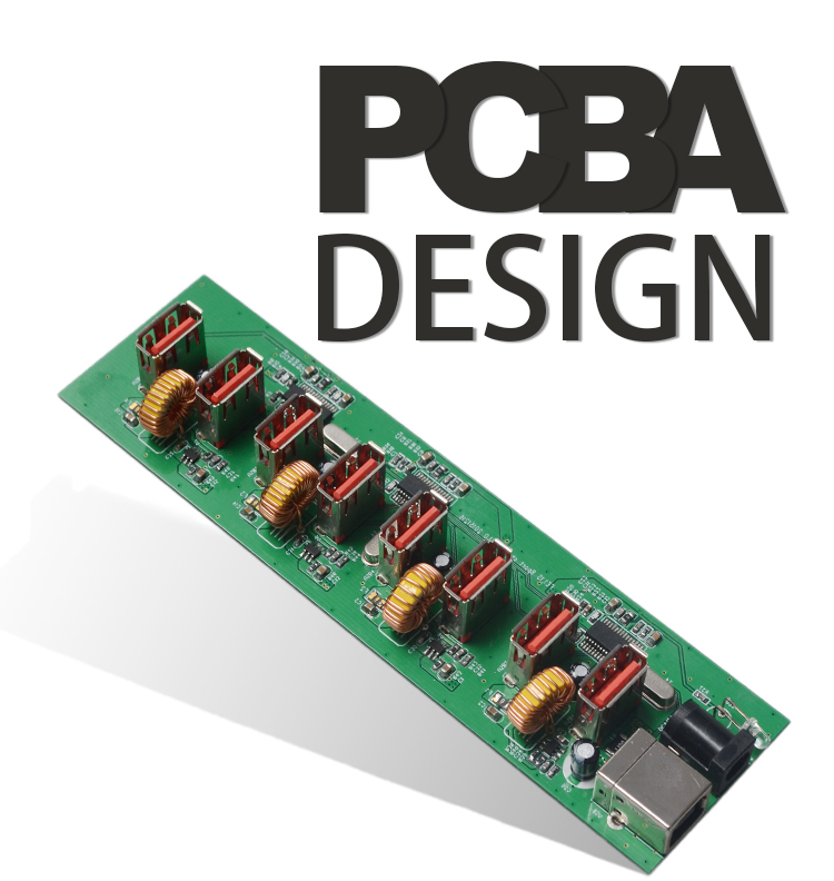 8ports 2.0 usb quick charger hub circuit board customize supply H12