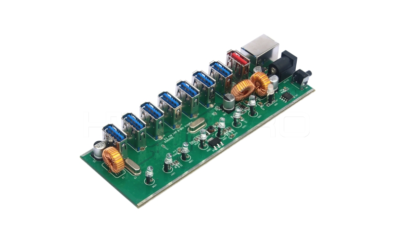 4port embedded usb type c OTG hub pcb with PD power supply H23